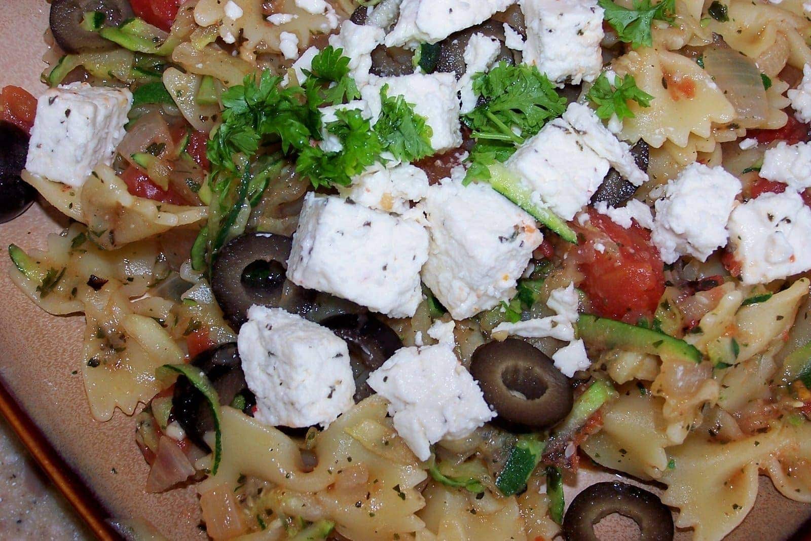 Warm Mediterranean Pasta Salad | Good Life Eats®