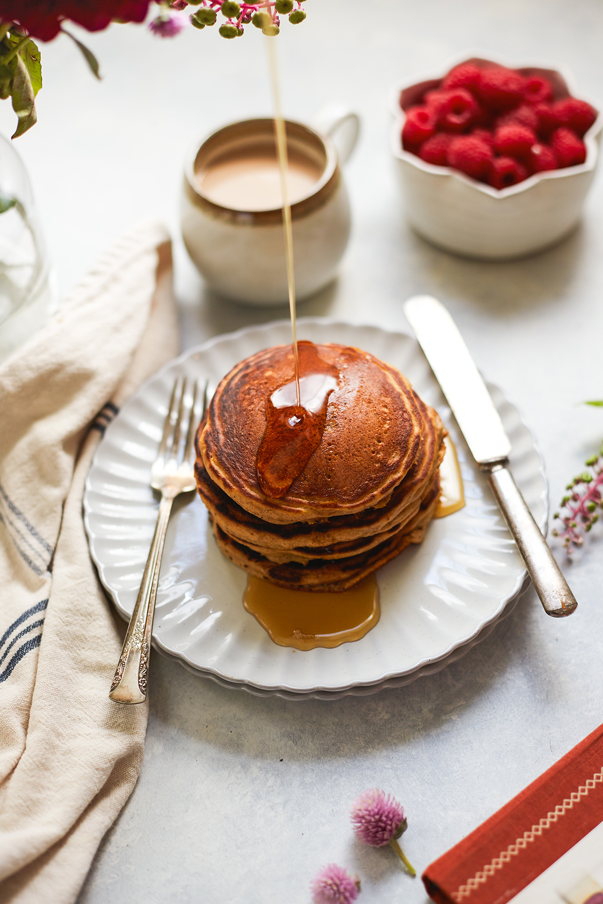 Fluffy Multigrain Pancakes Recipe | Good Life Eats®
