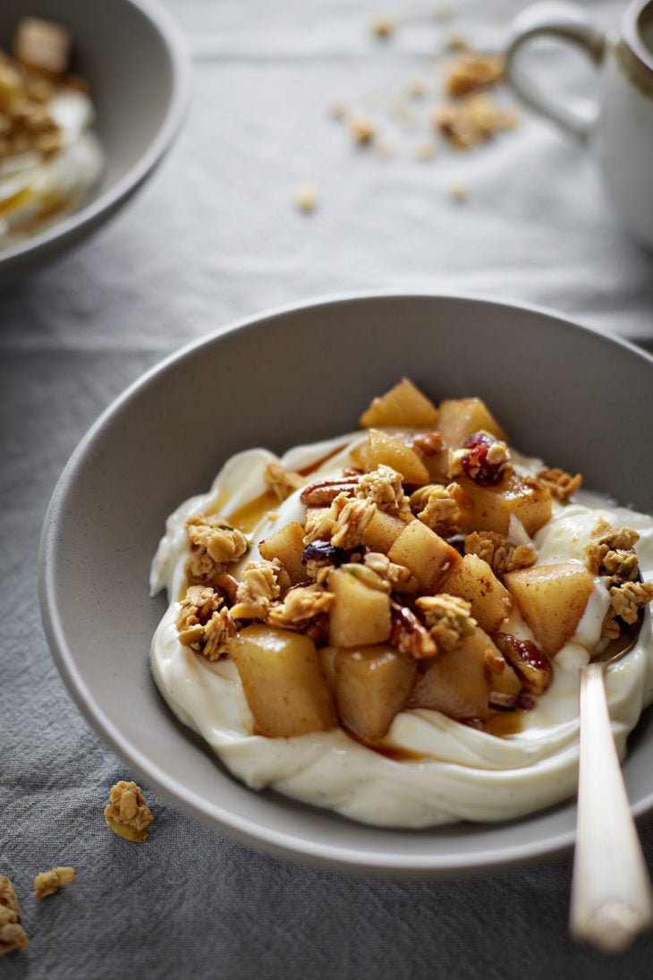 Maple and Cardamom Spiced Pear Compote | Good Life Eats®