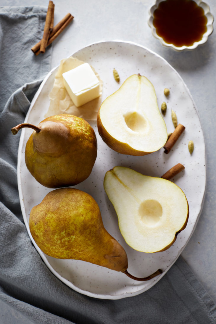 Maple and Cardamom Spiced Pear Compote | Good Life Eats®