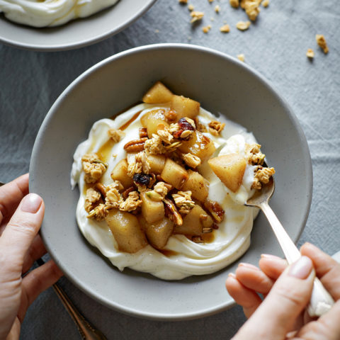 Maple and Cardamom Spiced Pear Compote | Good Life Eats®