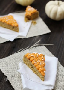 Pumpkin Cookie Bars (+ Cinnamon Frosting) | Good Life Eats®