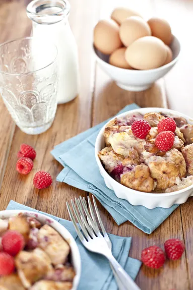 Raspberry Bread Pudding Recipe | Good Life Eats