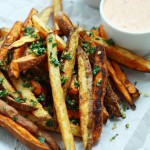 Tex-Mex Oven Fries with 2 Dipping Sauces | Sweet Potato Fries | Good ...