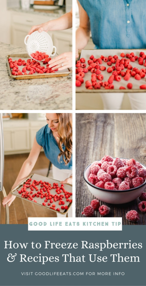 How to Freeze Raspberries + Frozen Raspberry Recipes