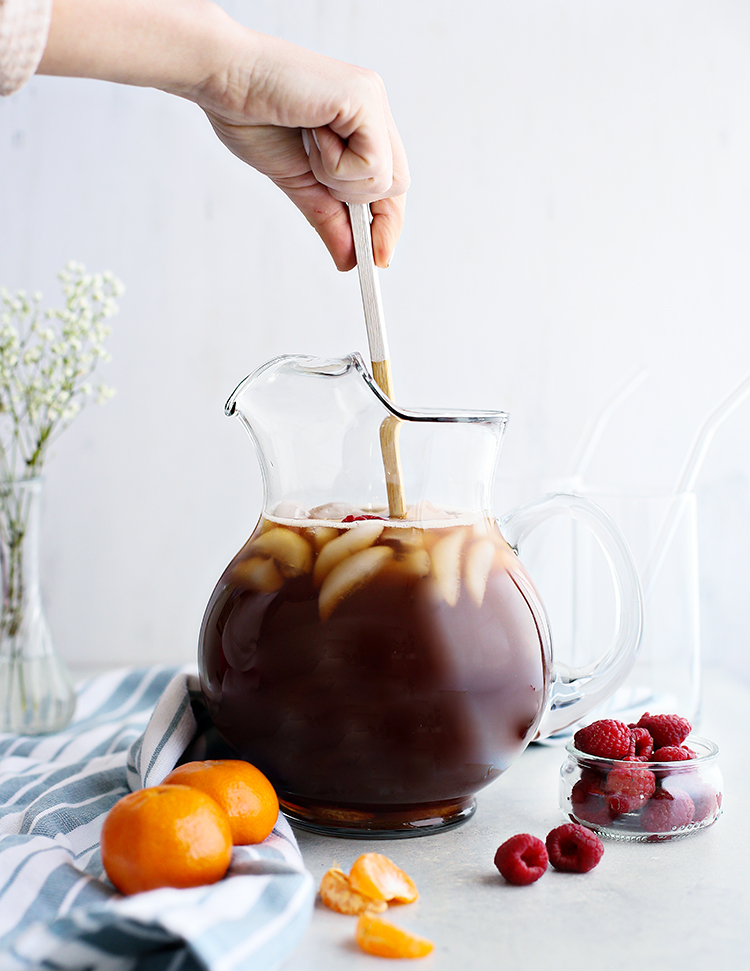 Tangerine Raspberry Iced Tea Recipe (Refined Sugar-Free!) | Good Life Eats®