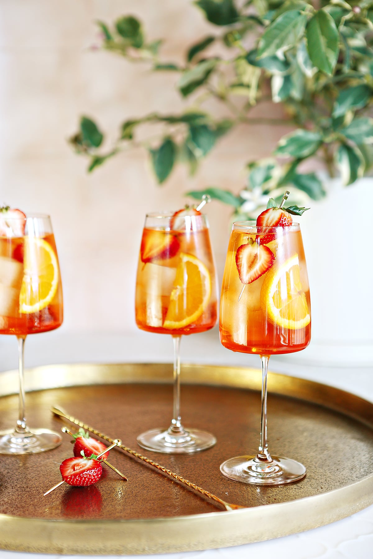 Strawberry Aperol Spritz (The Best Summer Cocktail!) | Good Life Eats®