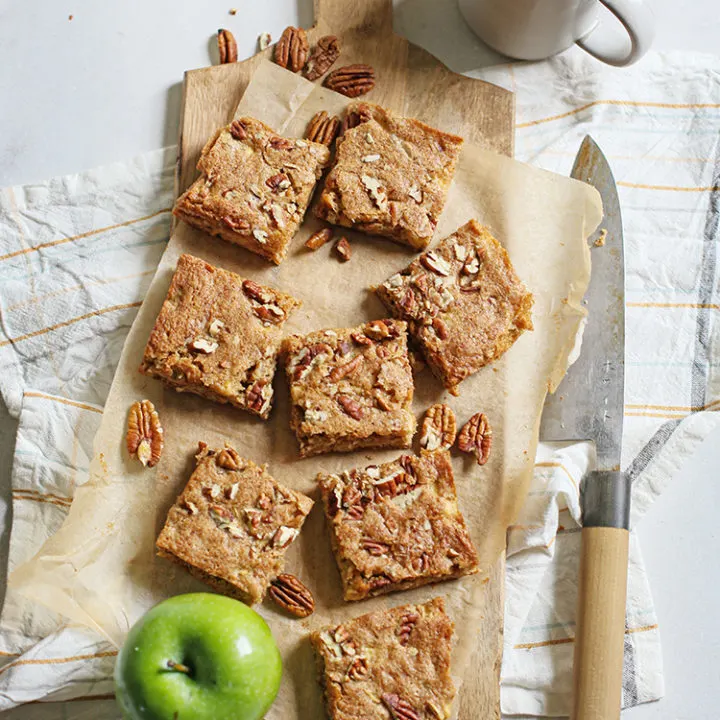 Cinnamon Pecan Apple Squares (Easy Apple Snack Cake) | Good Life Eats