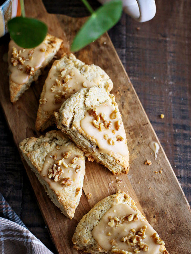 How to Make Maple Scones with Sweet Maple Glaze | Good Life Eats