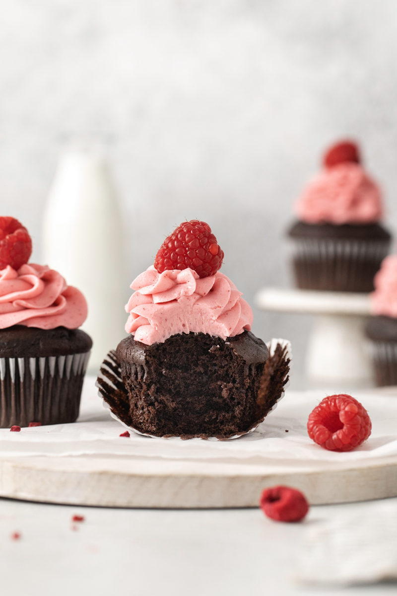 Chocolate Raspberry Cupcakes Recipe | Good Life Eats®