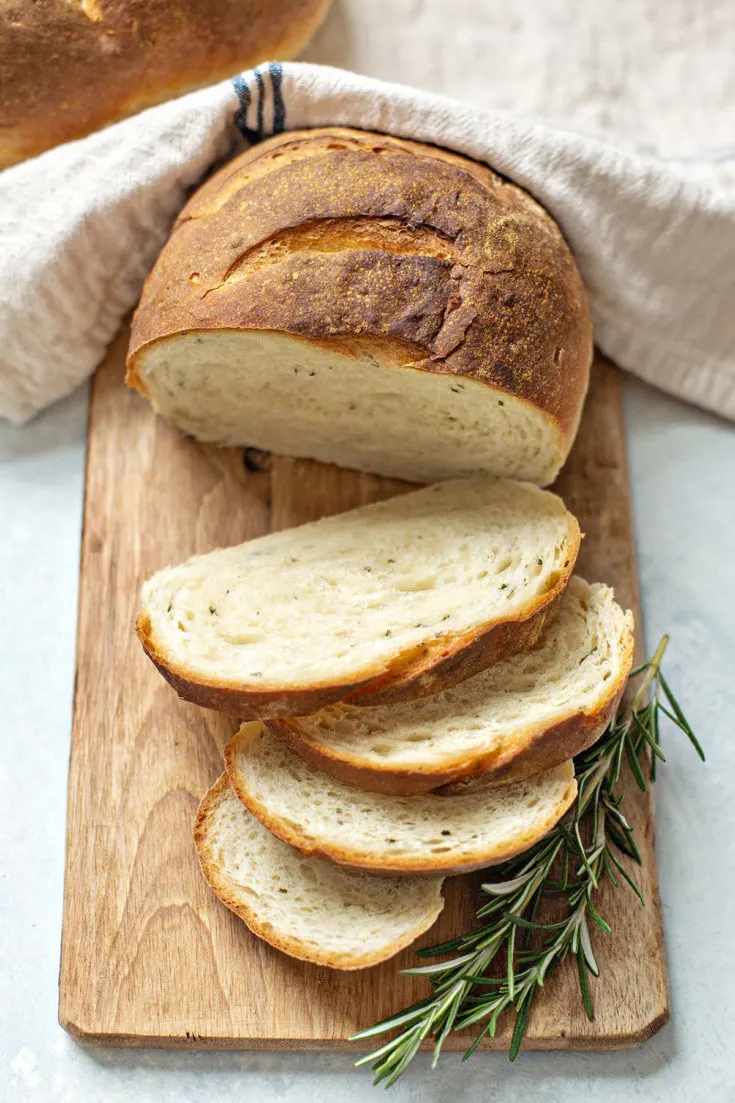 Rustic Rosemary Garlic Bread | Good Life Eats