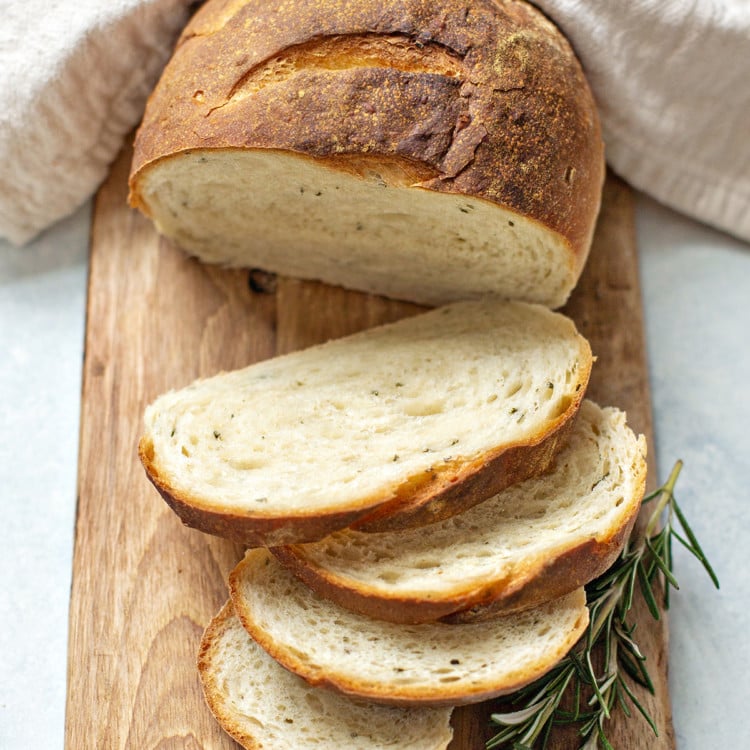Rustic Rosemary Garlic Bread | Good Life Eats®