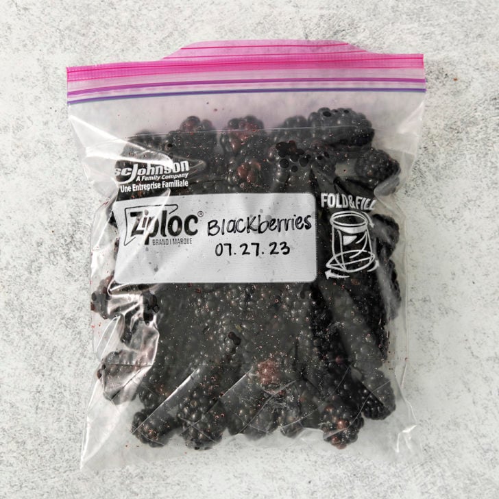 How to Freeze Blackberries (2 Easy Ways!) | Good Life Eats®