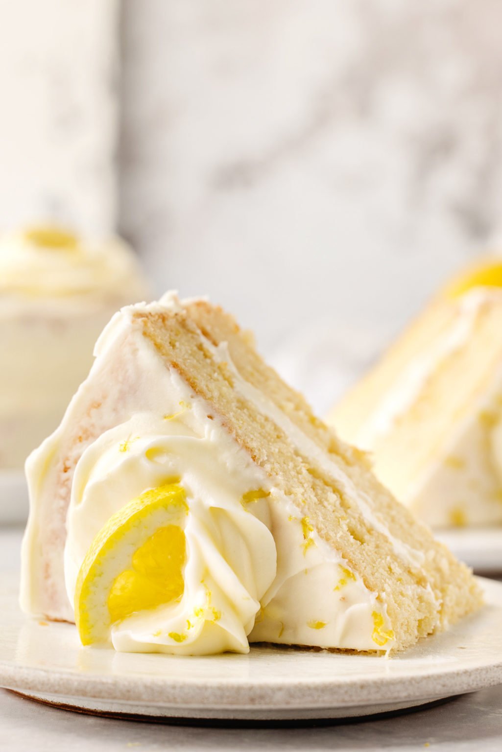 Lemon Layer Cake with Lemon Cream Cheese Frosting | Good Life Eats