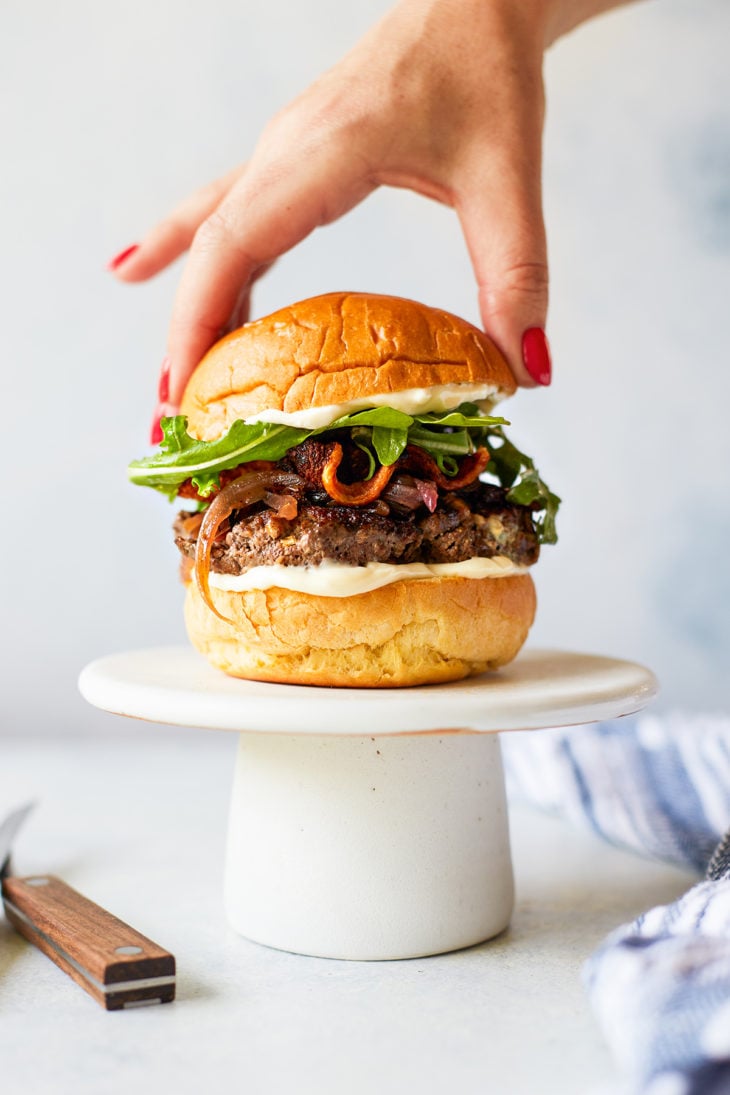 Juicy Blue Cheese Burgers Recipe | Good Life Eats®