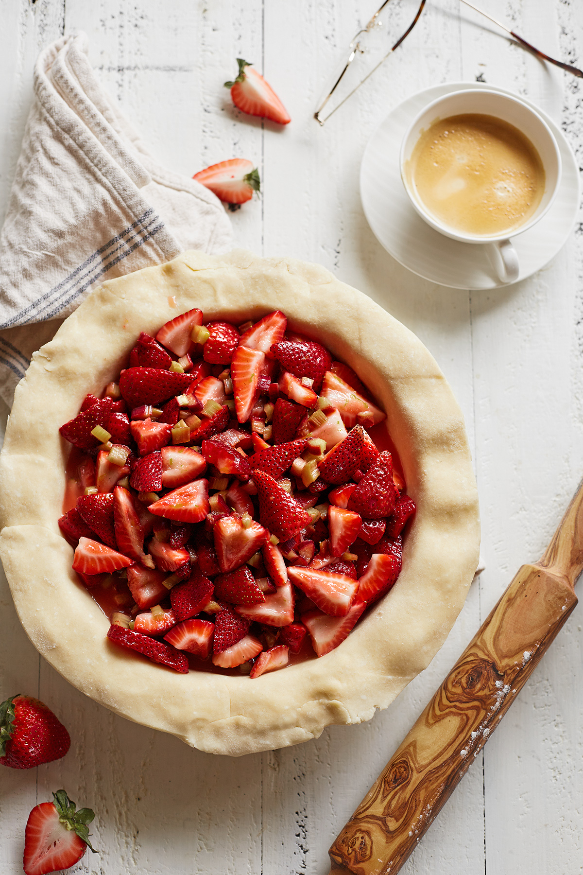 Easy Strawberry Rhubarb Lattice Pie Recipe | Good Life Eats®