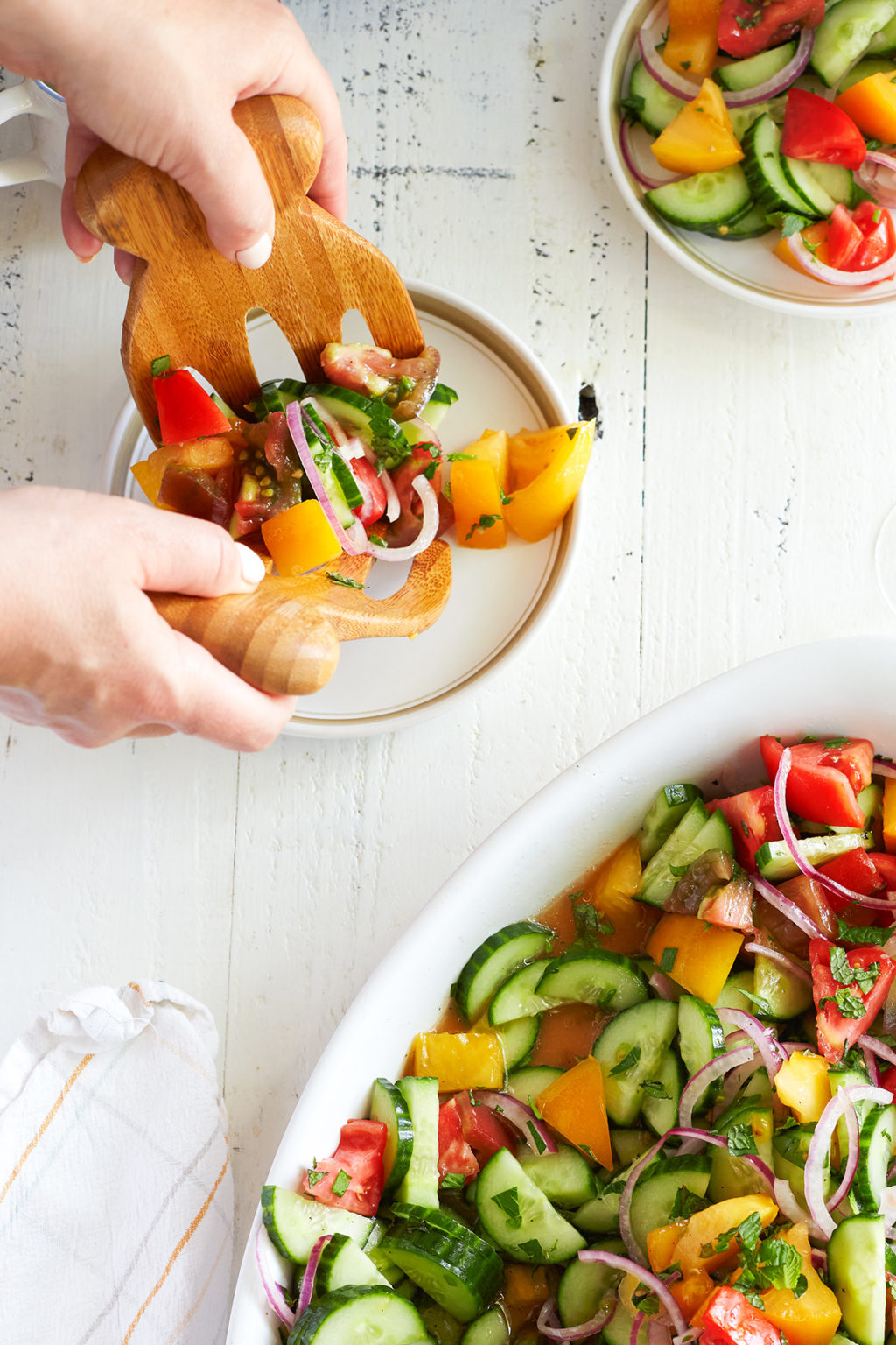 Cucumber Tomato Onion Salad | Good Life Eats®