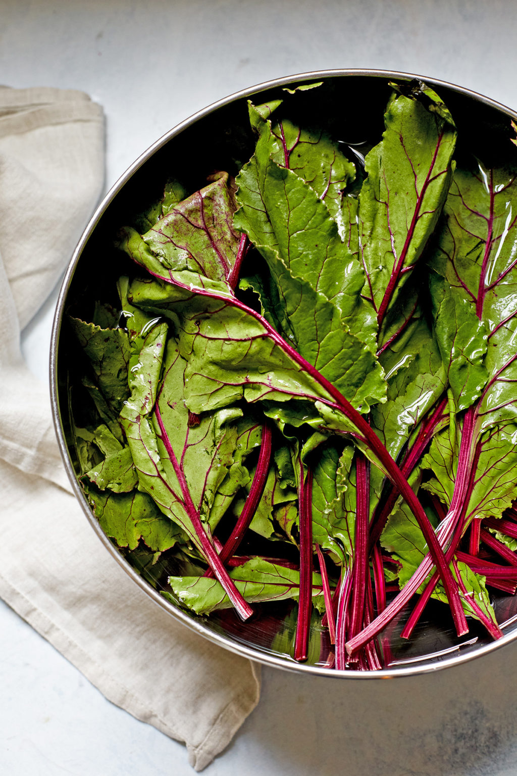 Bacon Balsamic Beet Greens | Good Life Eats®