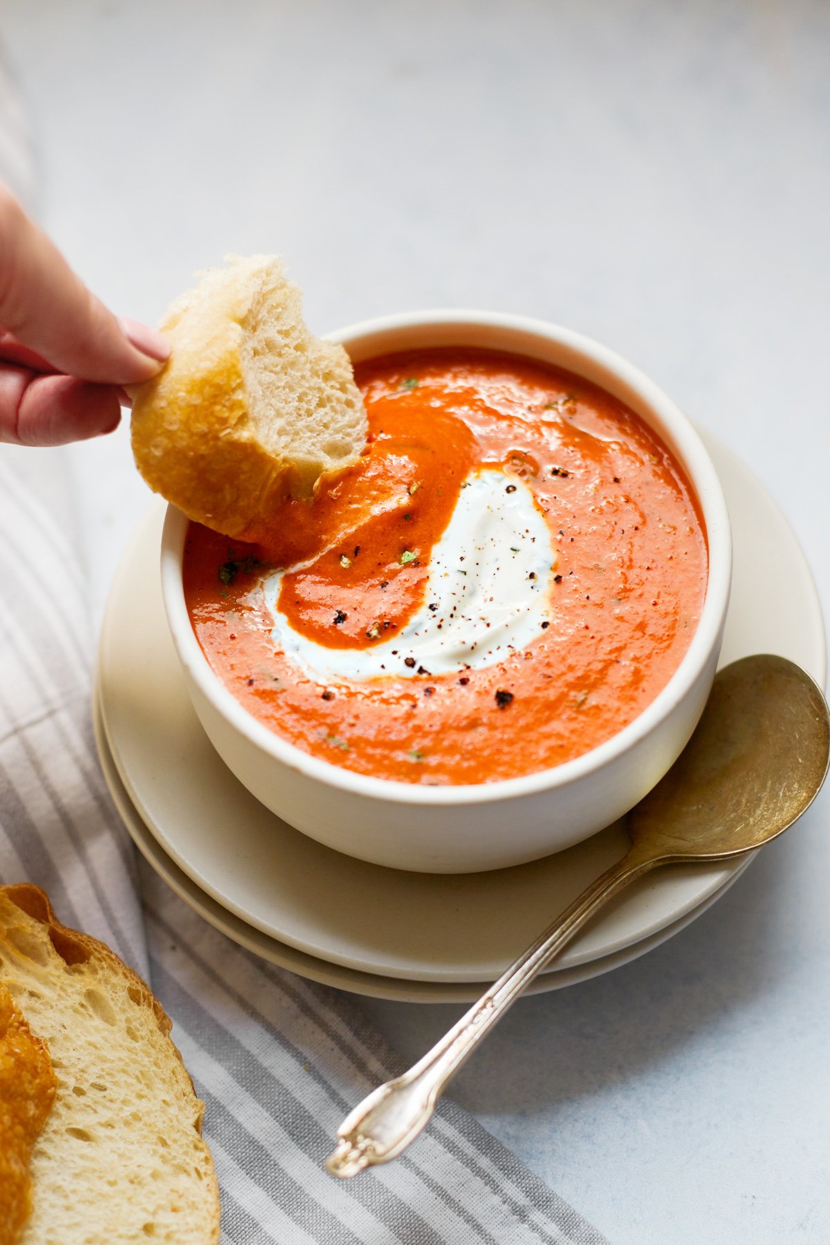 Roasted Red Pepper Soup Recipe | Good Life Eats®