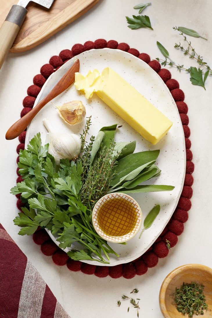 Garlic Herb Butter for Turkey | Good Life Eats®