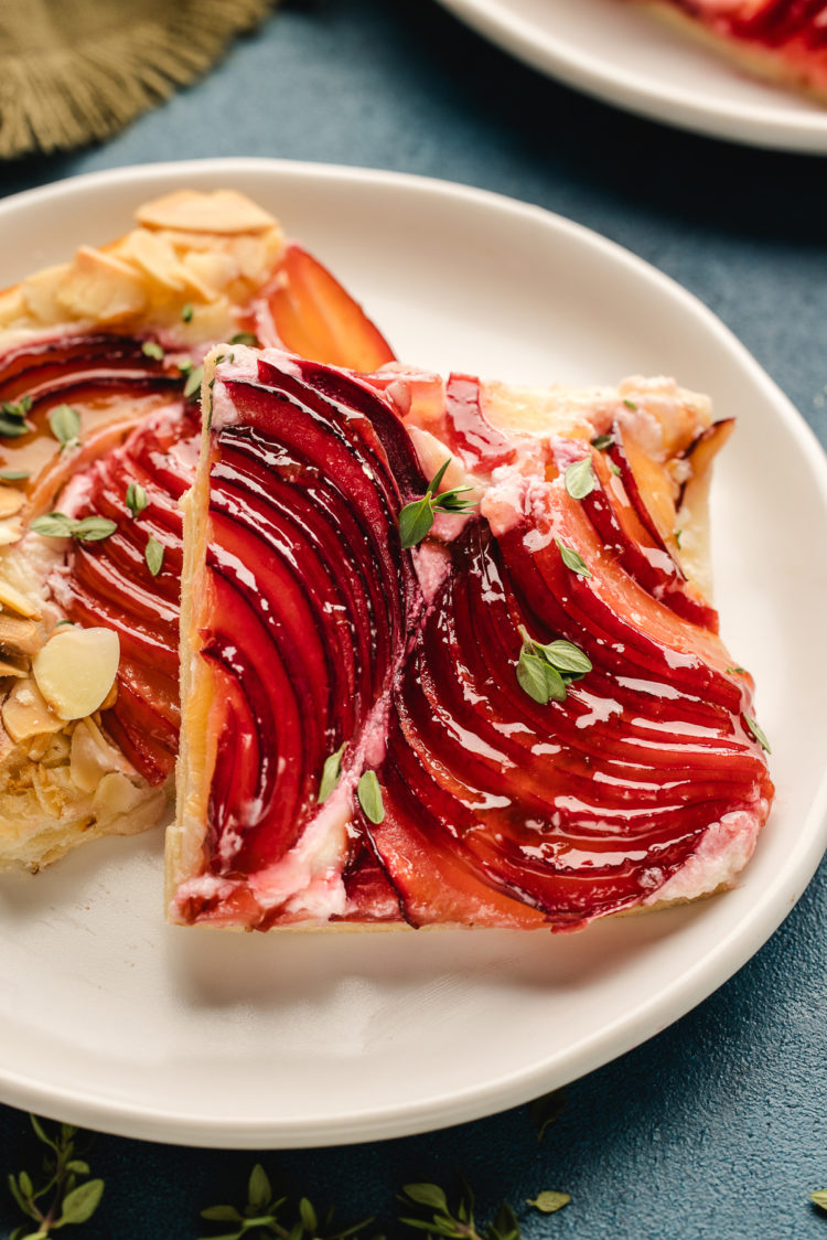 Puff Pastry Plum Tart | Good Life Eats®