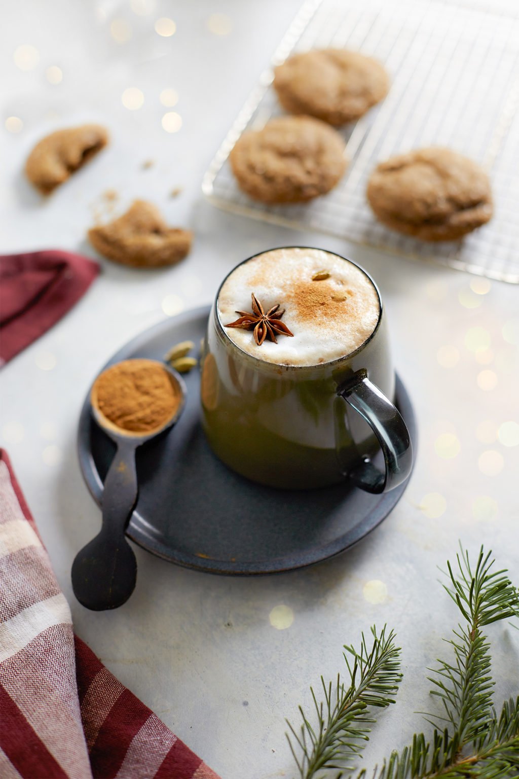 Cozy Spiced Gingerbread Chai Latte Recipe | Good Life Eats®