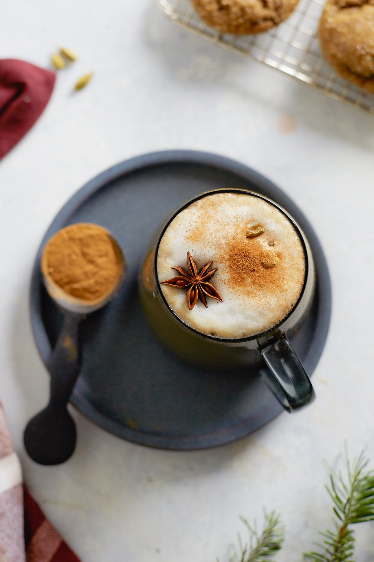 Cozy Spiced Gingerbread Chai Latte Recipe | Good Life Eats®