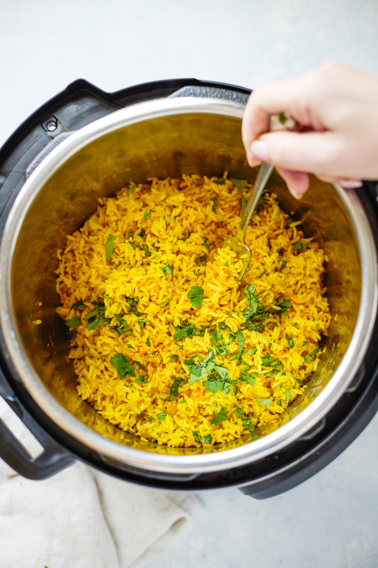 10-Minute Instant Pot Turmeric Rice | Good Life Eats®