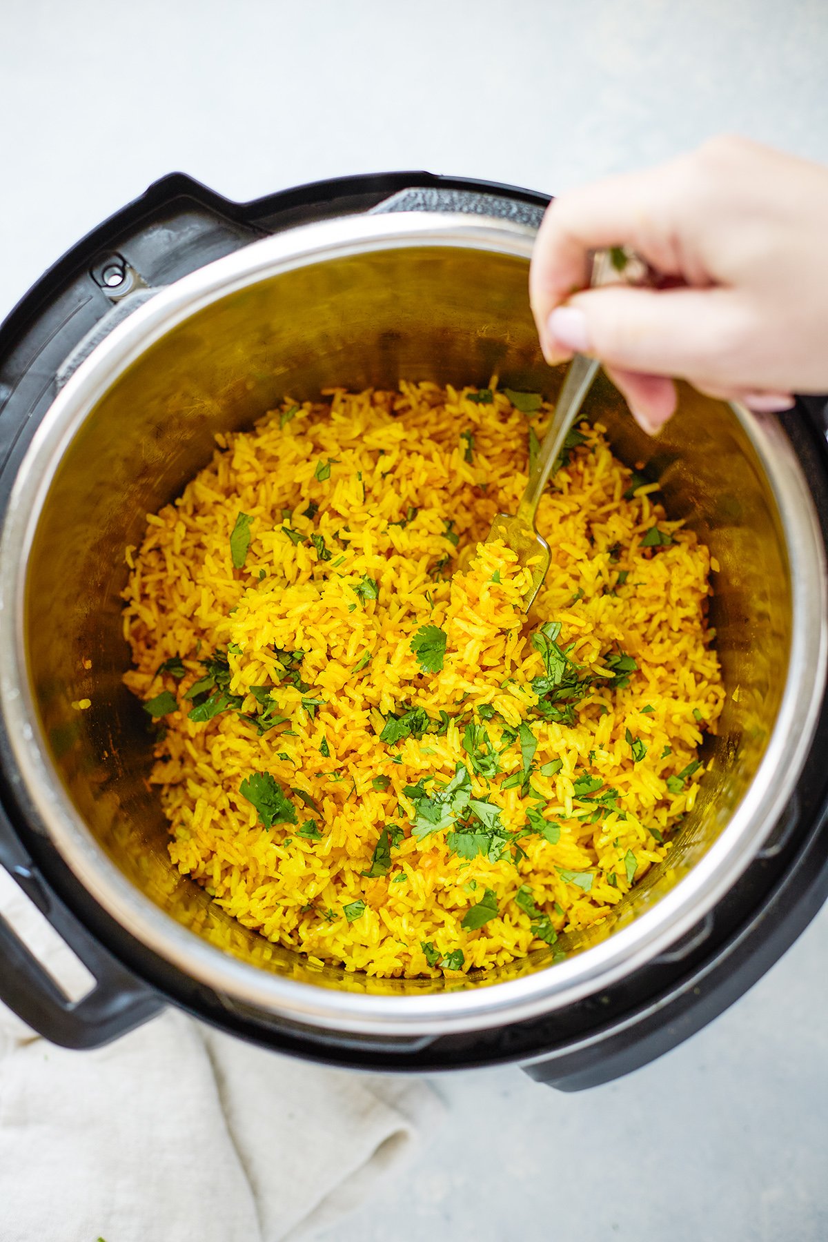10-Minute Instant Pot Turmeric Rice | Good Life Eats®