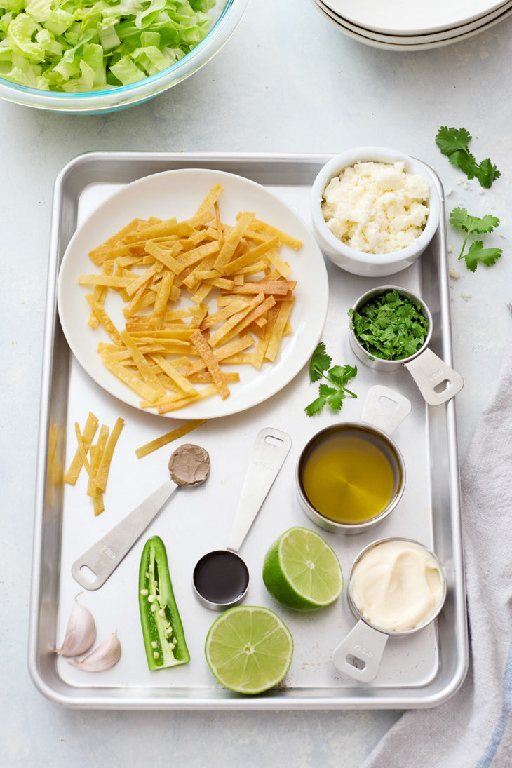Mexican Caesar Salad (Quick Blender Dressing!) | Good Life Eats®